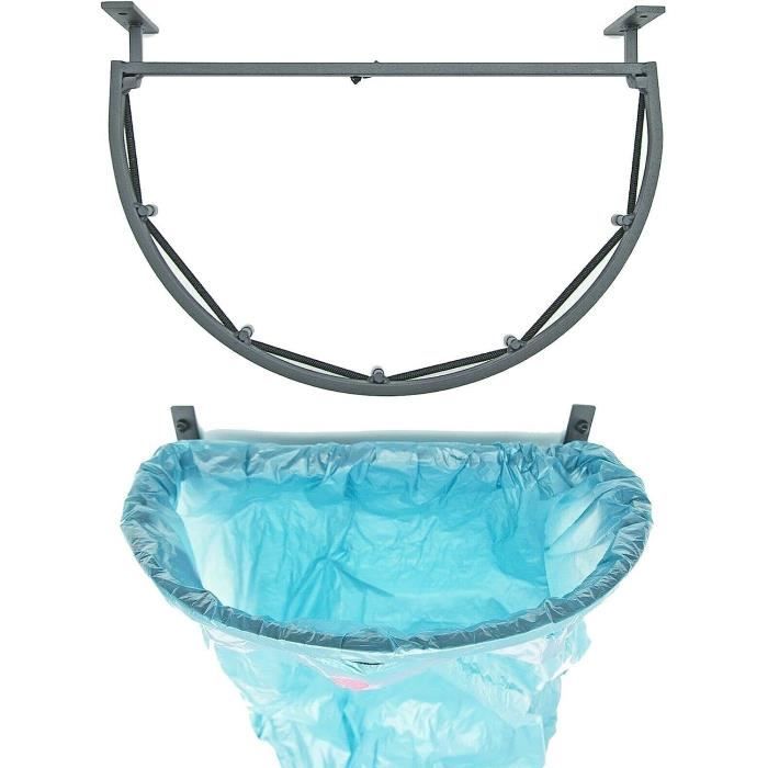 QLS Handels Support mural pour sac poubelle semi-circulaire parfait ...