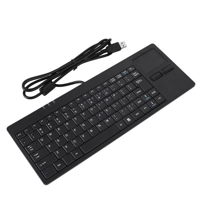 Clavier filaire USB - TMISHION - K-818 - Pavé tactile intégré - HUB USB ...