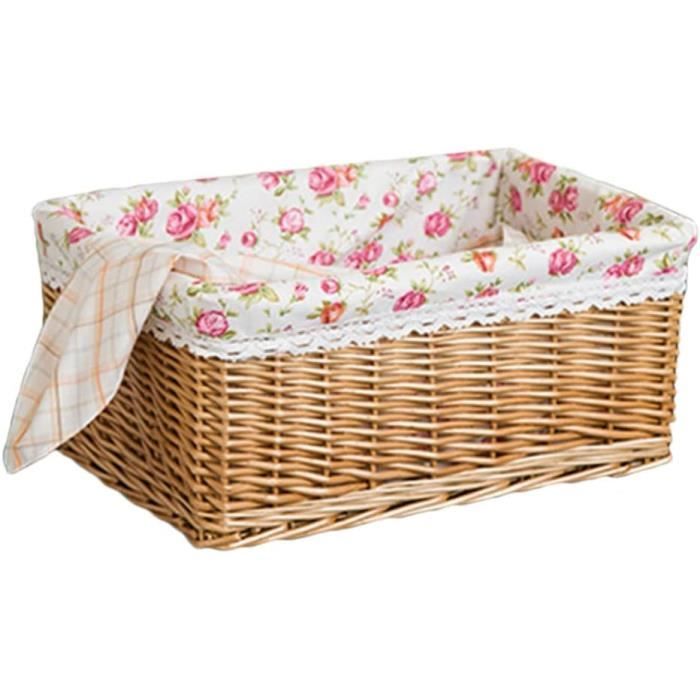 Bacs De Rangement Tissés Bacs De Rangement En Osier Livres Organisateur ...