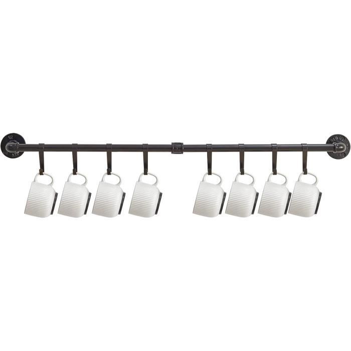 Porte Tasses, Porte Coupes En Métal À Fixation Murale Avec 8 Crochets ...