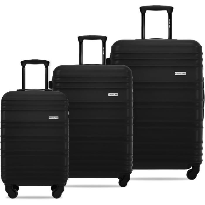 Set De Valises 3 Pièces, Set Trolley Bagage À Main Et Bagage De Voyage, Valise Cabine 55X35X20 ...