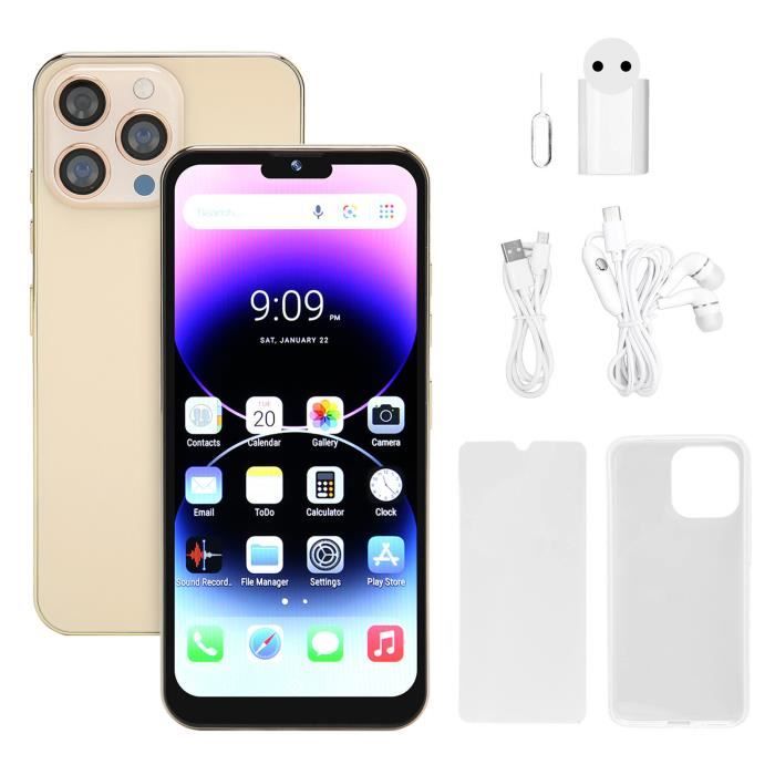 TIP-téléphones portables 4G LTE Téléphone portable HD 6,5 pouces 4G LTE ...