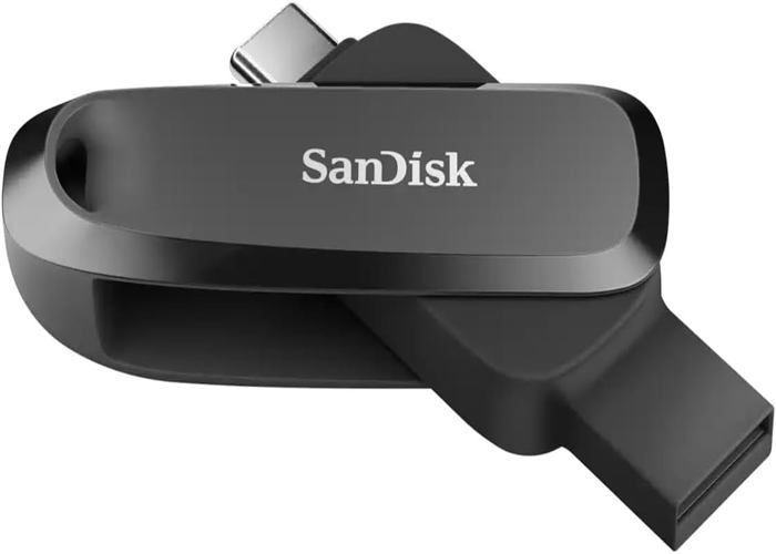 Clé USB SanDisk 256 Go USB 3.2 Gen 1 avec connecteurs USB Type-C et USB ...