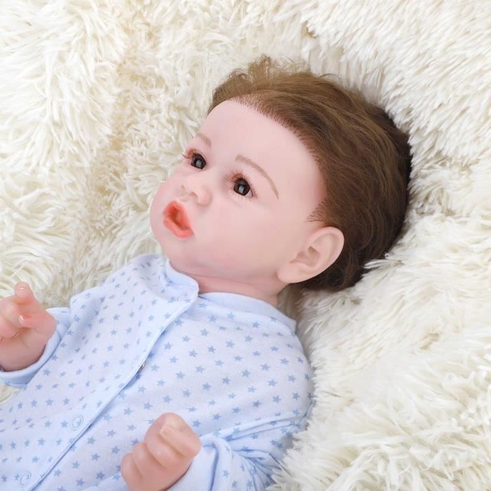 YOSOO Poupée de bébé 22 pouces simule bébé poupée en Silicone souple ...