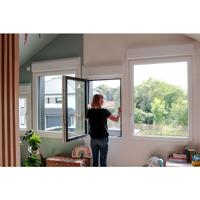 Moustiquaire Cadre Fixe - AVOSDIM - Cadre recoupable 130 x 150 cm ...