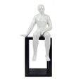 Sculpture - CHIC ET ELEGANTE - Homme assis - Blanc - Contemporain ...