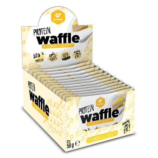 Gaufres protéinées GoFitness - Protein Waffle - Lemon Boite de 12 ...