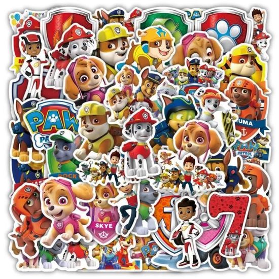 Autocollants Stickers Pat Patrouille - Generique - Lot de 50 ...