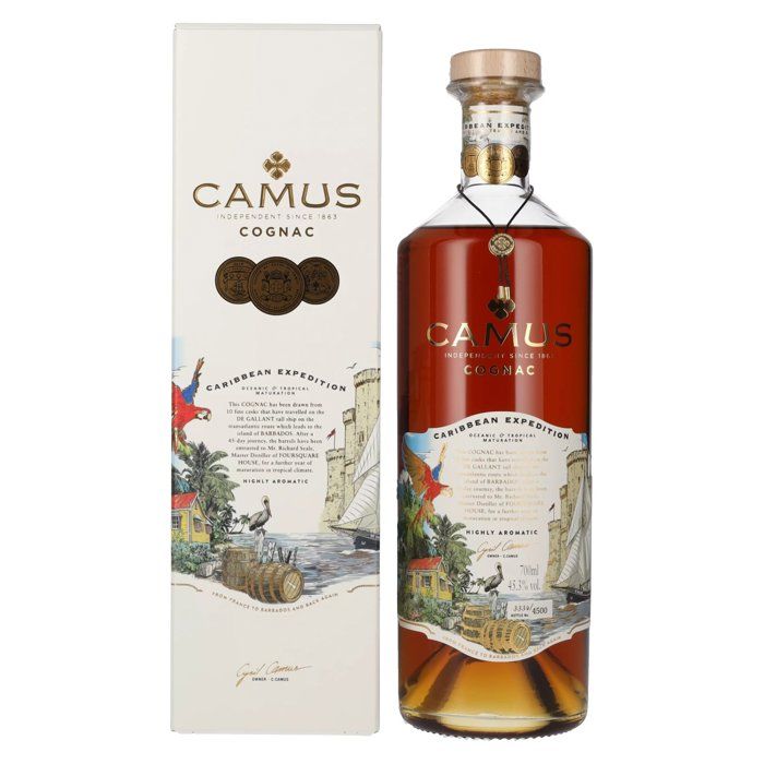 Camus CARIBBEAN EXPEDITION Cognac 45,3% Vol. 0,7l en boîte cadeau - La ...