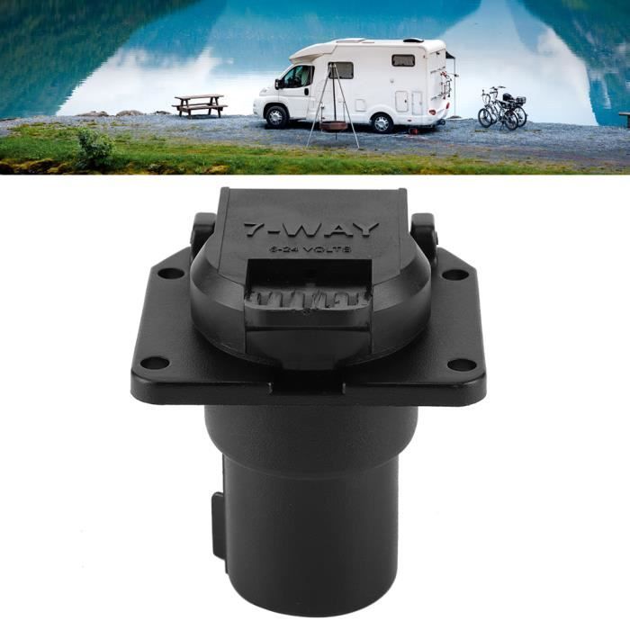 Akozon Accessoire de remorque Prise d'Alimentation Portable à 7 Broches ...