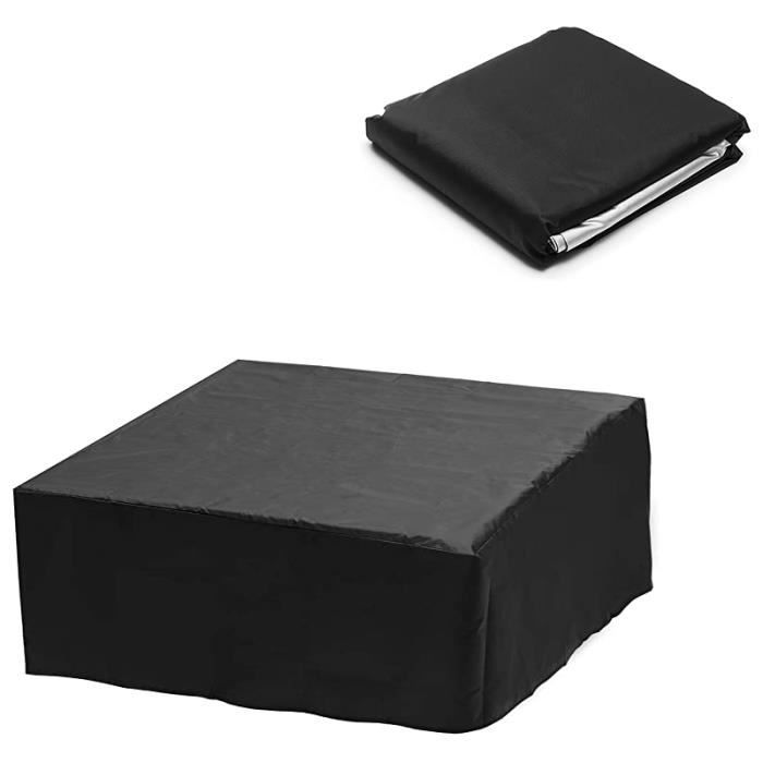 Housse de meuble, 250*250*90C Housse de table carrée en tissu Oxford ...