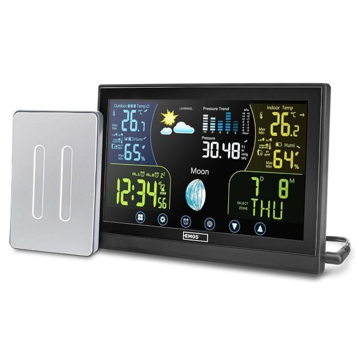 Station Météo Radio Emos Select Avec Écran Couleur Tactile, Comprenant ...