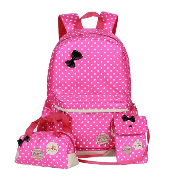 Polka Dot école bourse enfants Cartable Sac à dos hydrofuges filles ...