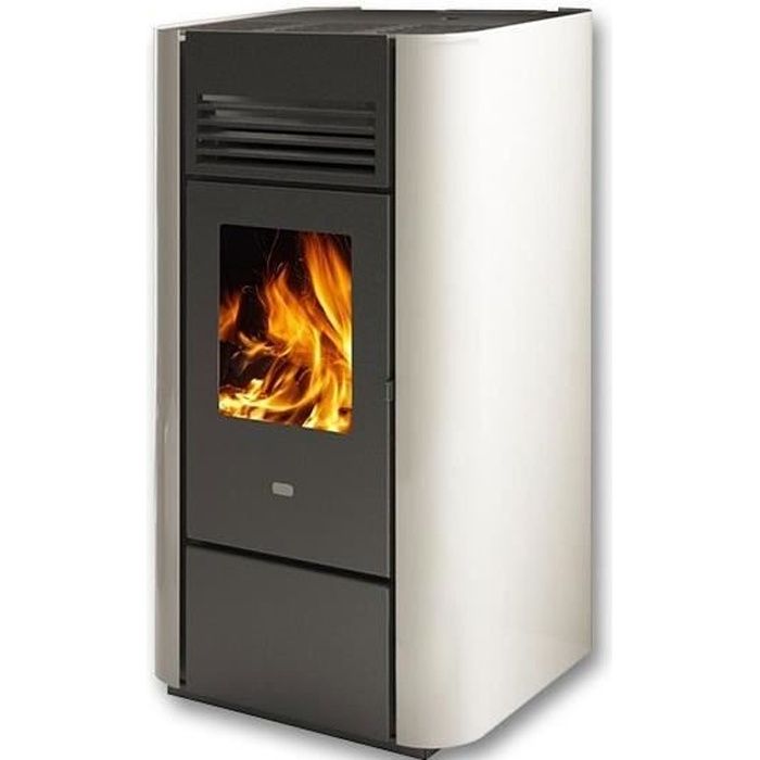 Poêle à granulés compact Delia blanc 8 kW Punto Fuoco - Cdiscount Bricolage
