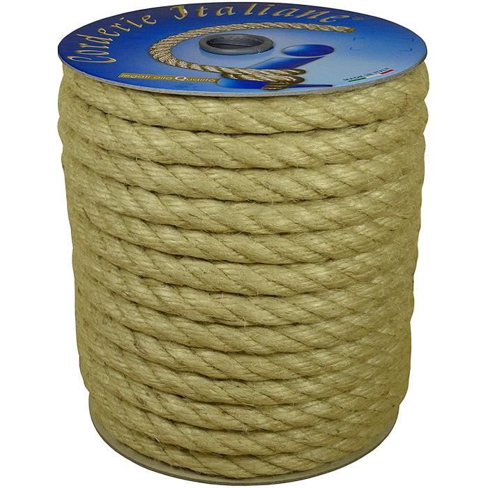 Corderie Italiane Corde en jute, 10 mm, 30 m - 006043935 - Cdiscount ...