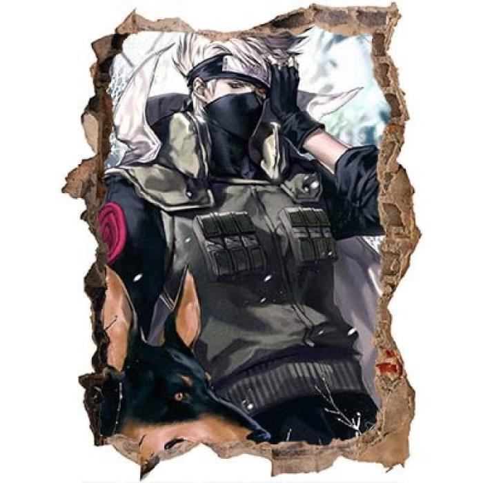 3D Sticker Mural Naruto Japonais De Bande Dessine Voiture Kurama ...
