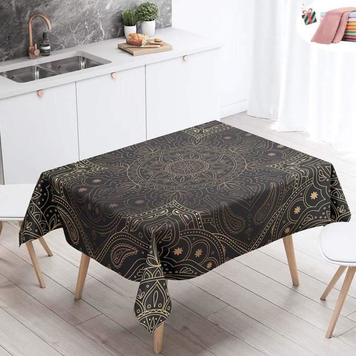 Nappe Rectangulaire Nappe De Table Imperméable Lavable Et Facile D ...