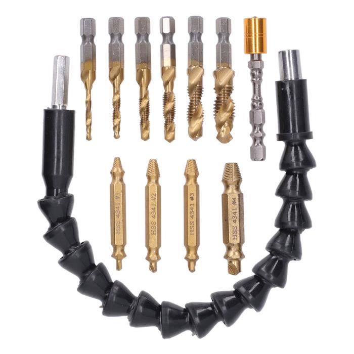 Cikonielf Extracteur d'écrou à double extrémité Accessoire d'outil électrique extracteur d'écrou ...