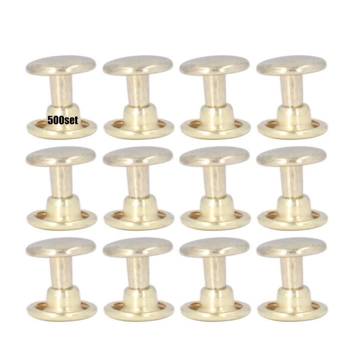 EJ.life Rivets de goujons en métal 500set Goujons en métal Rivets 8mm ...