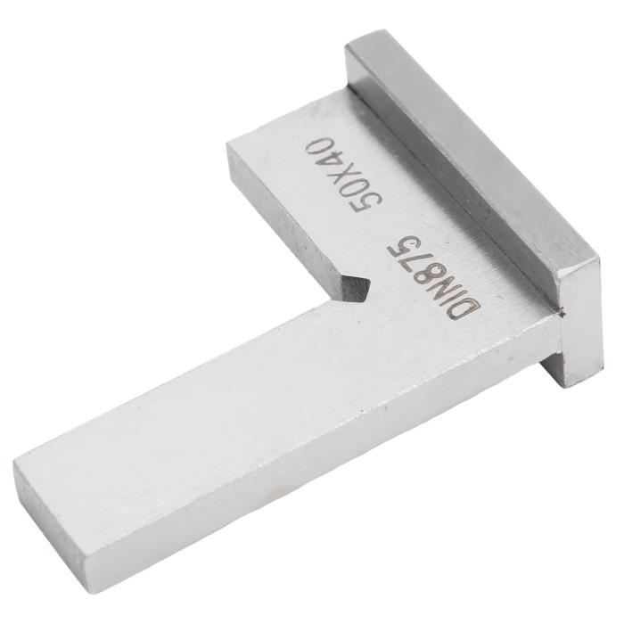 Règle de bord de couteau à 90° - FDIT - DIN 875 50x40 - Acier ...