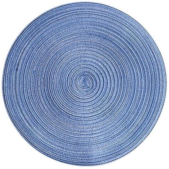 Tapis Forme Ronde Simple Tapis de Table Isolation Set de Table Durable ...