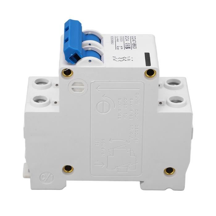 Minifinker Disjoncteur DC miniature Disjoncteur cc 2P Type B Installation sur Rail DIN Mini ...
