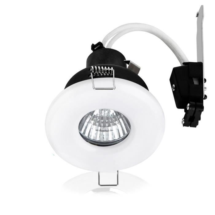 Spots Minisun Encastrables Ip65 Salle De Bain Acier En Blanc 5