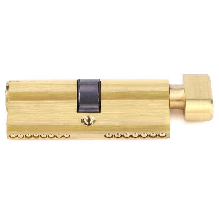 GOOD-JIA Cylindre de serrure de porte en cuivre 3 clés anti-vol de ...