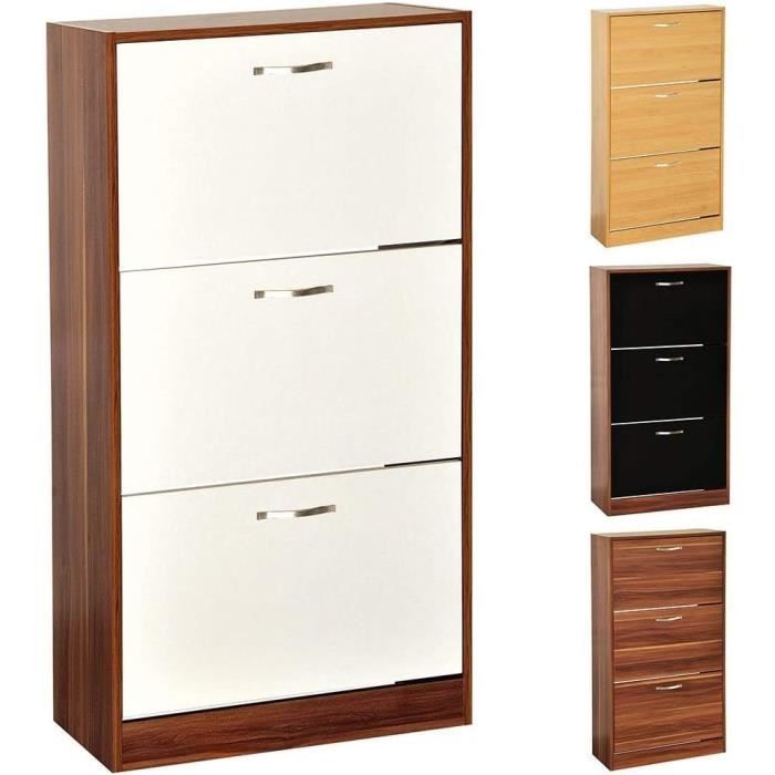 Meuble À Chaussures À 3 Tiroirs, Placard De Rangement Pour Chaussures, Meubles En Bois, Unité En ...