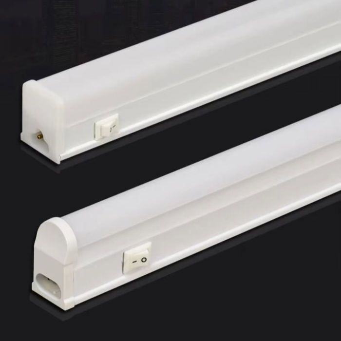 Tube Néon LED T5 60cm 6.5W 2 Têtes avec Interrupteur - SILUMEN - Blanc ...