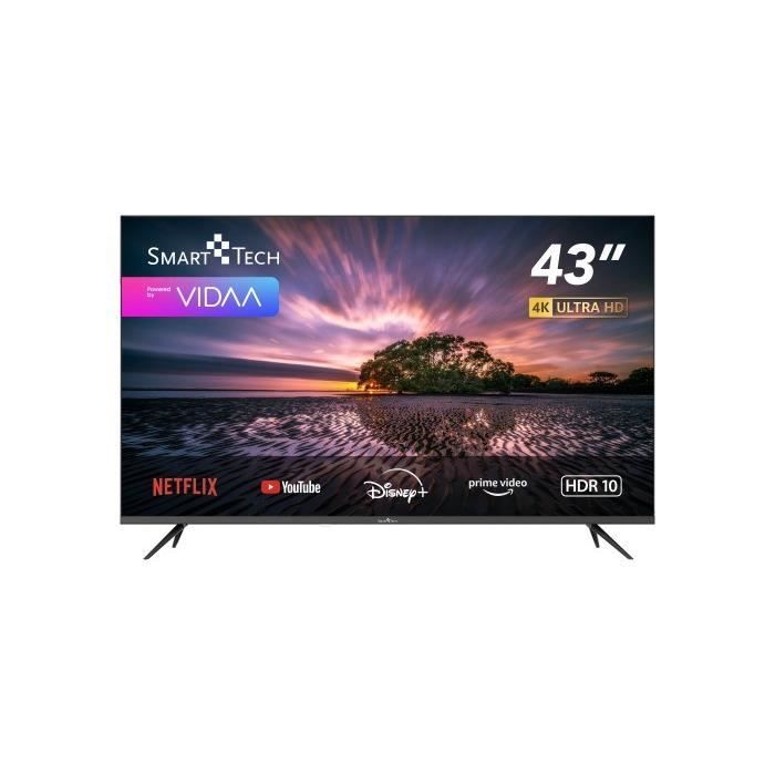 Smart Tech TV Vidaa - TV LED UHD 4K - 43" (108cm) - 3xHDMI - 2xUSB ...