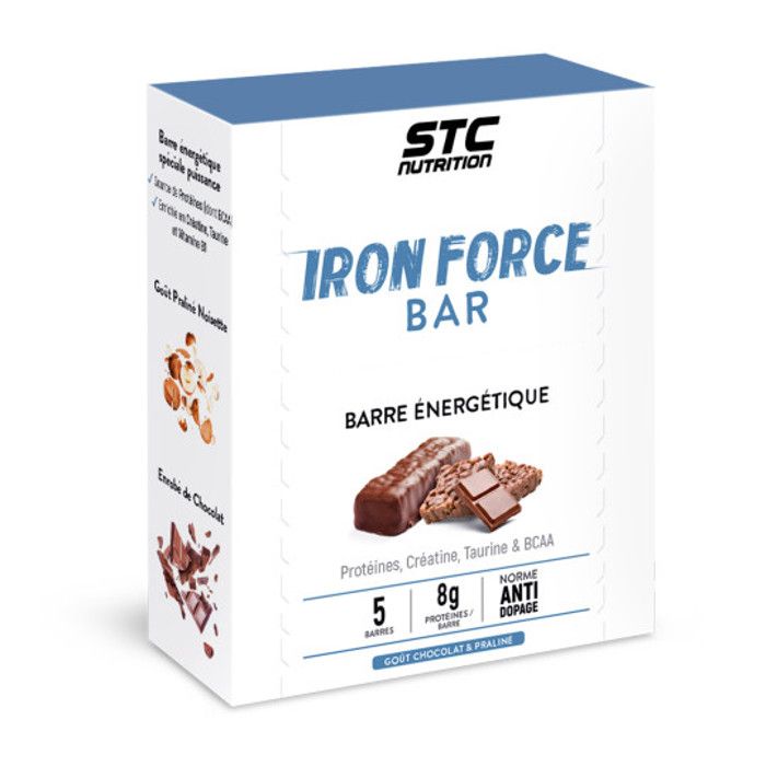STC NUTRITION - Iron Force Bar - Barre énergétique protéinée - Créatine ...