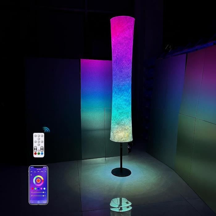 Leadmax Lampadaire Sur Pied Salon, Rgb Lampede Salon À Poser, Lampe Led Couleur Sur Pied Design ...