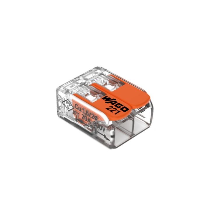 Boîte de 50 bornes 2 entrées série 221 - Wago - Cdiscount Bricolage