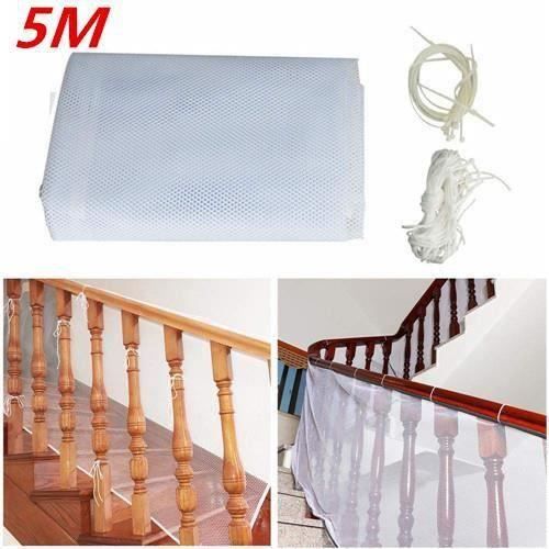 HX12659-5 mètre Filet de Protection Escalier pour Bébé et Enfant Filet ...