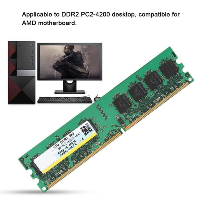 Akozon 1 Go de mémoire Module RAM Xiede DDR2 533 1.8V 1GB Memory Stick ...