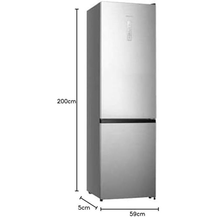 Hisense RB440N4ACD Réfrigérateur Combi, capacité 336 l avec 2 mètres de ...