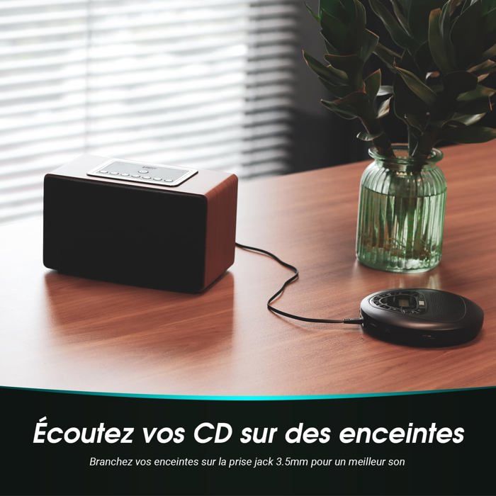 Lecteur Cd Portable Avec Haut-Parleur Rechargeable - Se10 Baladeur Cd ...