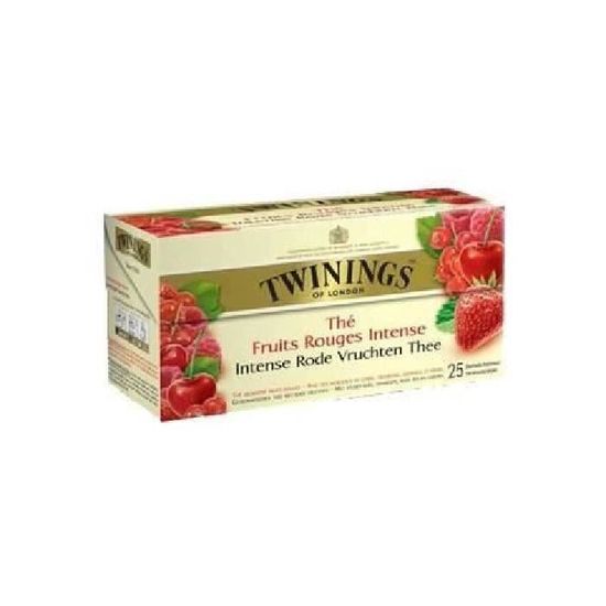 Twinings, Thé fruits rouges intenses, 25 sachets - Cdiscount Au quotidien