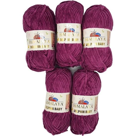 5 pelotes de laine Super Bulky à tricoter de 100 g - Himalaya Dolphin ...