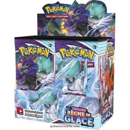 BOITE DE 36 BOOSTERS POKEMON REGNE DE GLACE EPEE ET BOUCLIER ...