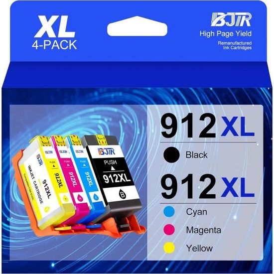 912 Xl Cartouches Compatibles Avec Cartouche Hp 912Xl Pack De 4 ...