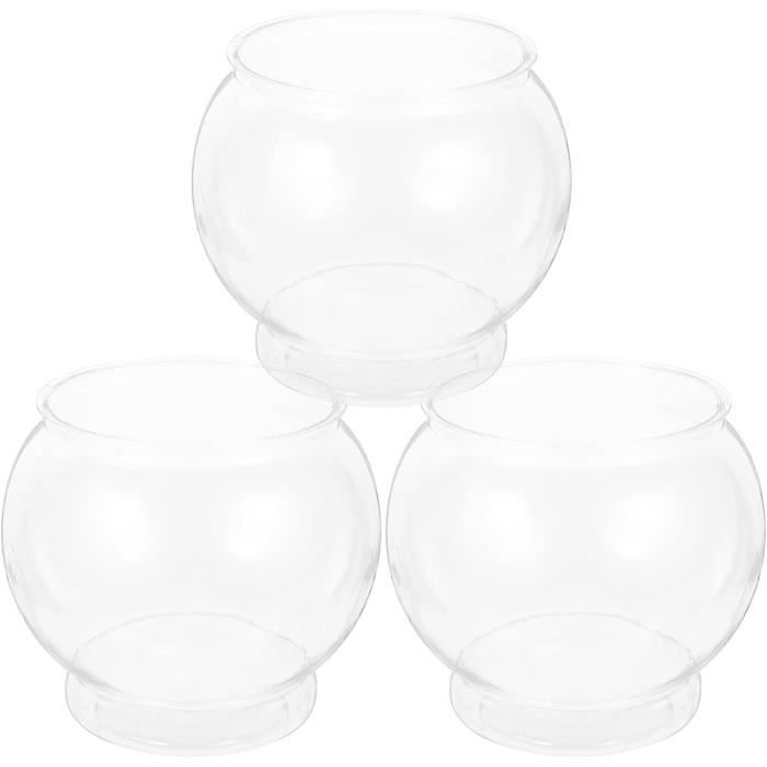 Terrarium Vase Verre Transparent Bocal À Transparent 3 Pièces Aquarium ...