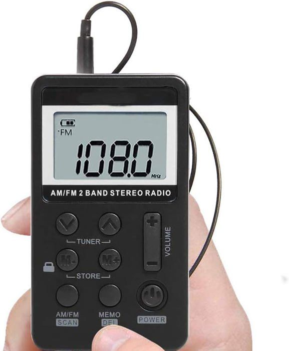 Mini Radio Pocket Radio Portable AM FM Radio de Poche 2 Bandes Radio ...