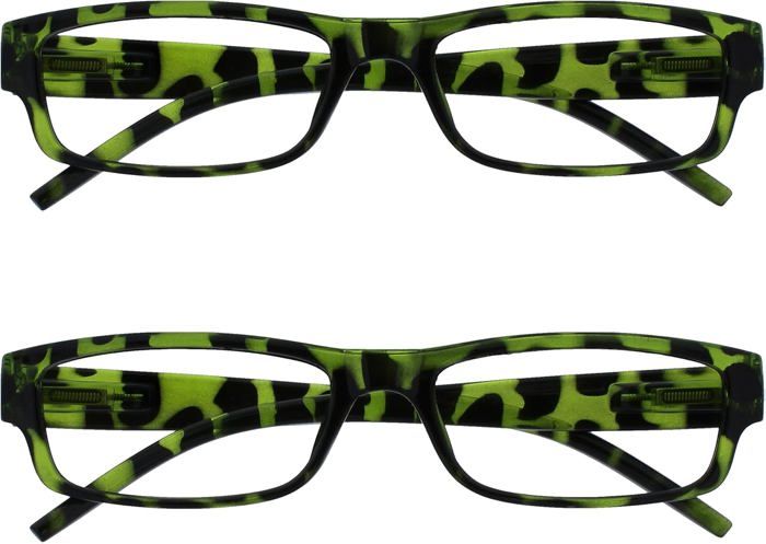 Lunettes De Lecture Vert Écaille Léger Confortable Lecteurs Valeur Set ...
