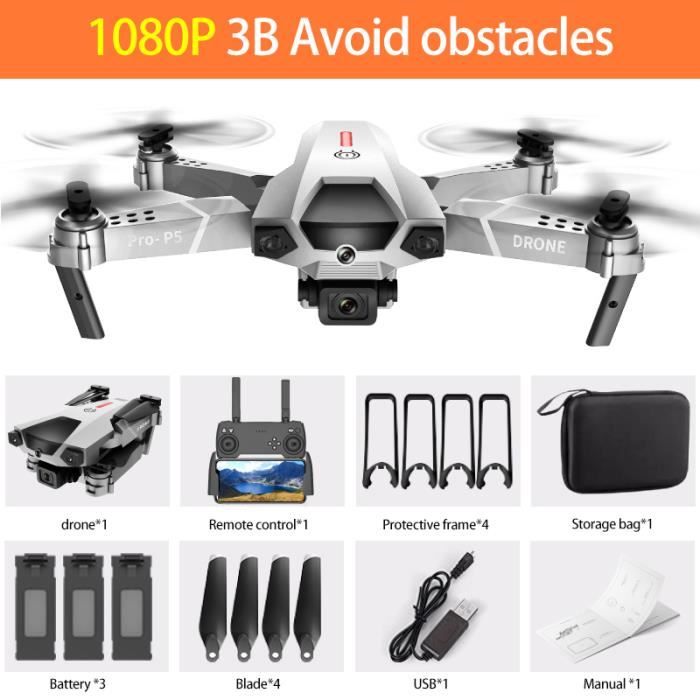1080P 3B GY-Drone P5 4K double caméra, photographie aérienne ...