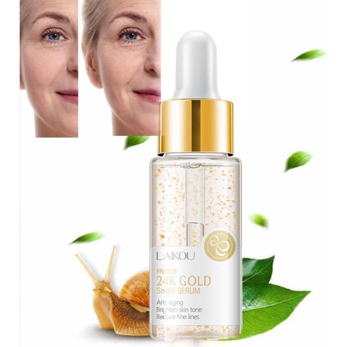 24k Gold Snail Serum - Facial Serum Anti Aging,24k Gold Collagen Booster Serum,24k Gold Snail ...