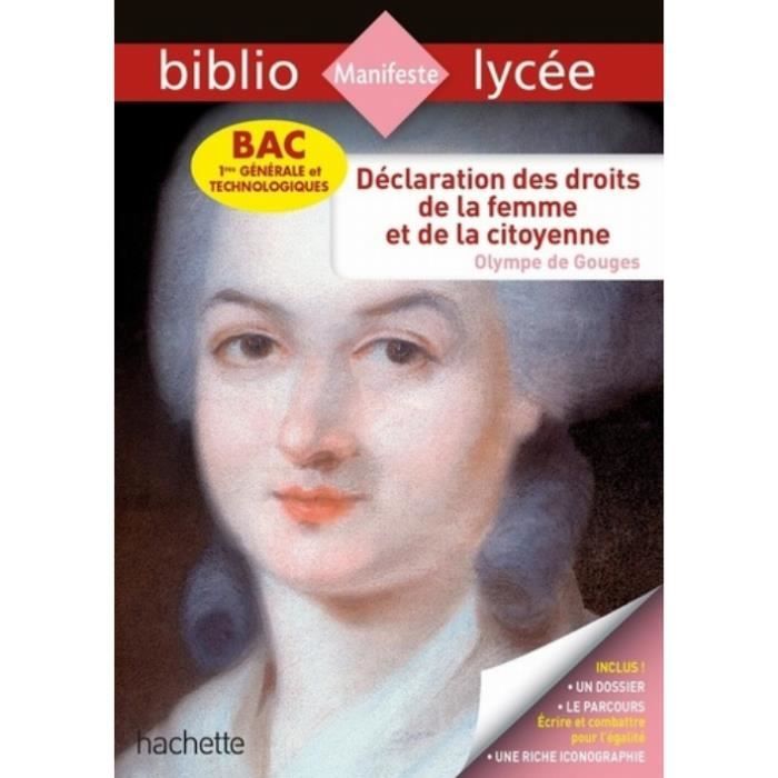 Déclaration des Droits de la femme et de la citoyenne - Cdiscount Librairie