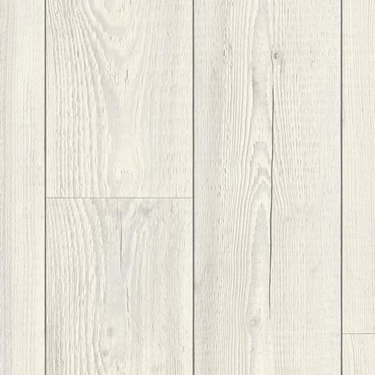 Sol Lino Tendance - Imitation parquet blanc à joints gris - Rouleau de ...