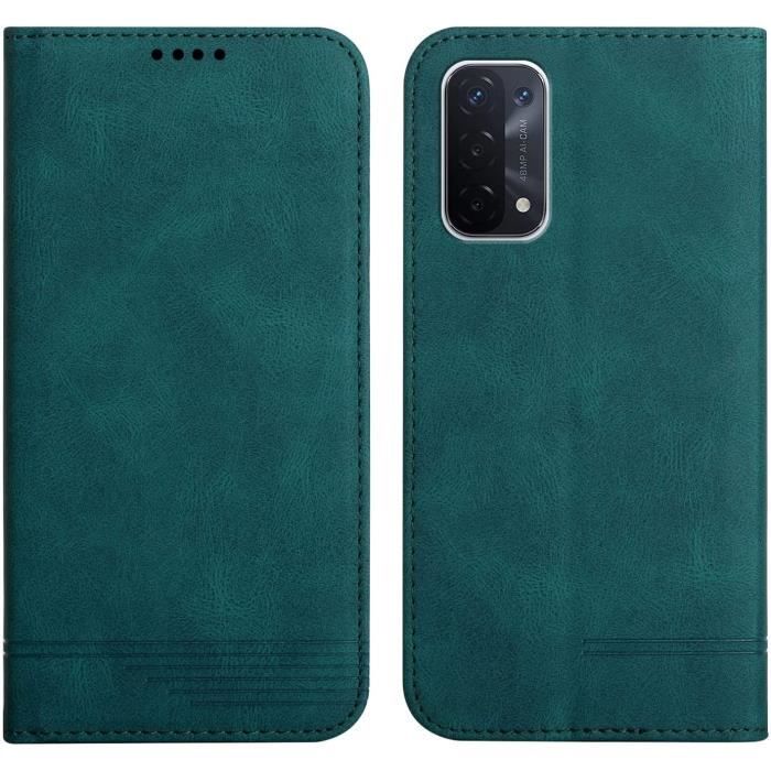 Coque Oppo A74 5G - A93 5G - A54 5G Cuir PU Oppo A74 5G Magnétique Oppo A93 5G - Oppo A54 5G ...